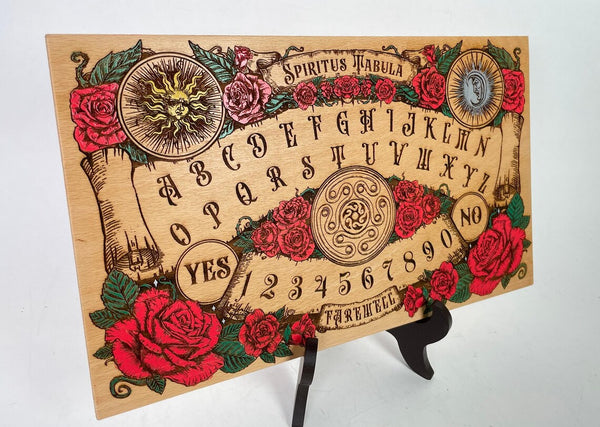 Hecate Altar Ouija Spirit Board – Engraved Wooden Hekate Sigil with Ha ...