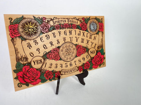 Hecate Altar Ouija Spirit Board – Engraved Wooden Hekate Sigil with Ha ...